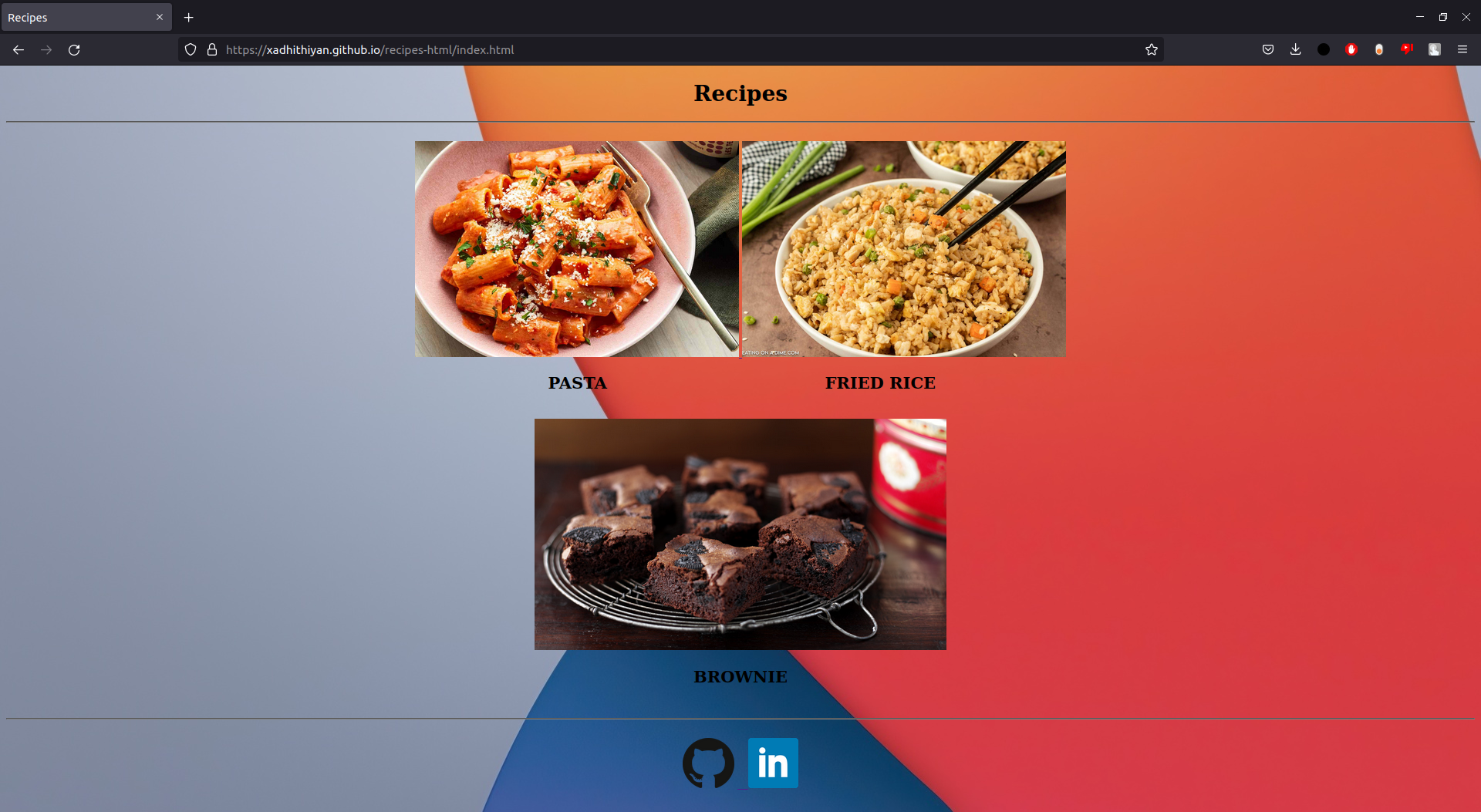 Github Xadhithiyan Recipes