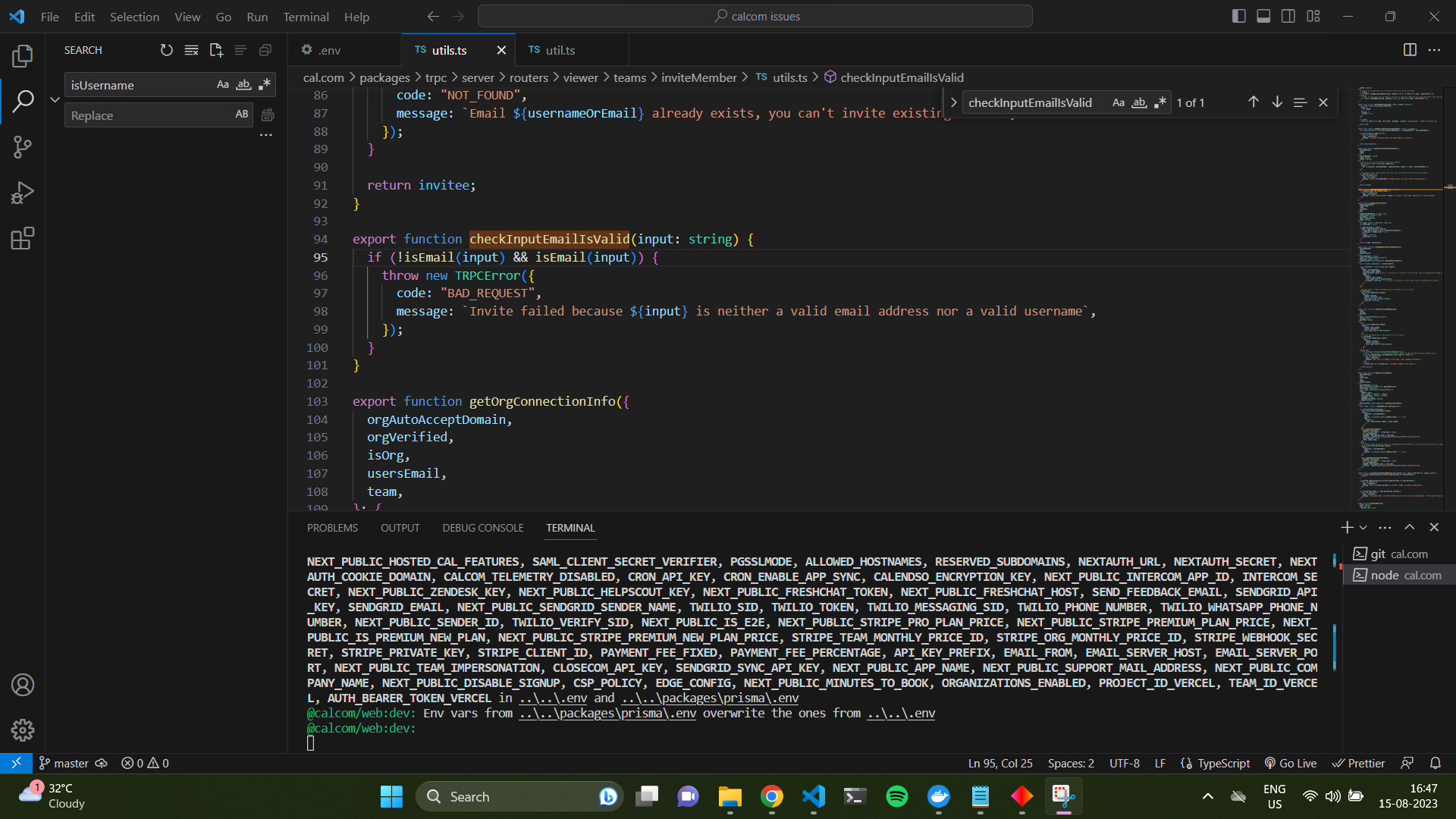 [CAL-2341] Can't invite team members with username · Issue #10726 · calcom/cal.com · GitHub