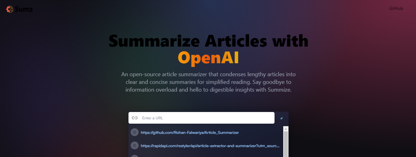 GitHub - Rohan-Falwariya/Article_Summarizer