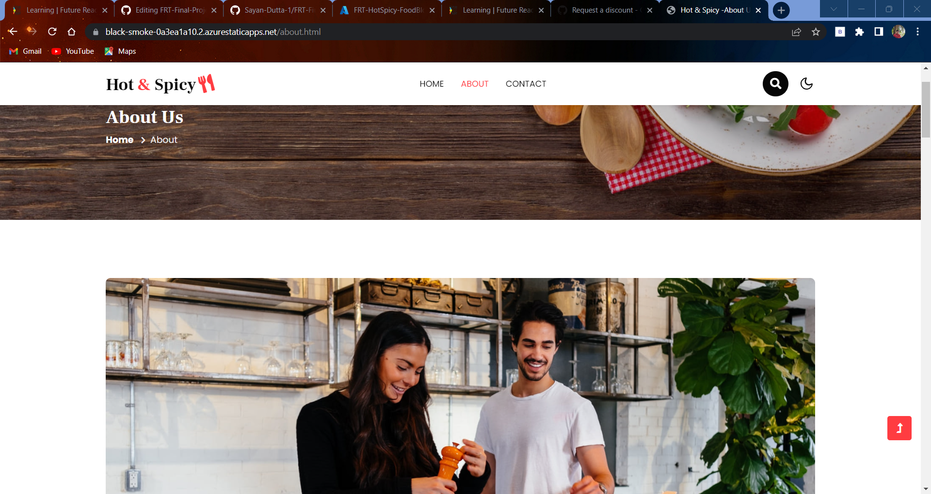 GitHub - Sayan-Dutta-1/Hot-and-Spicy: Here I have created a food blog website which aids people ...