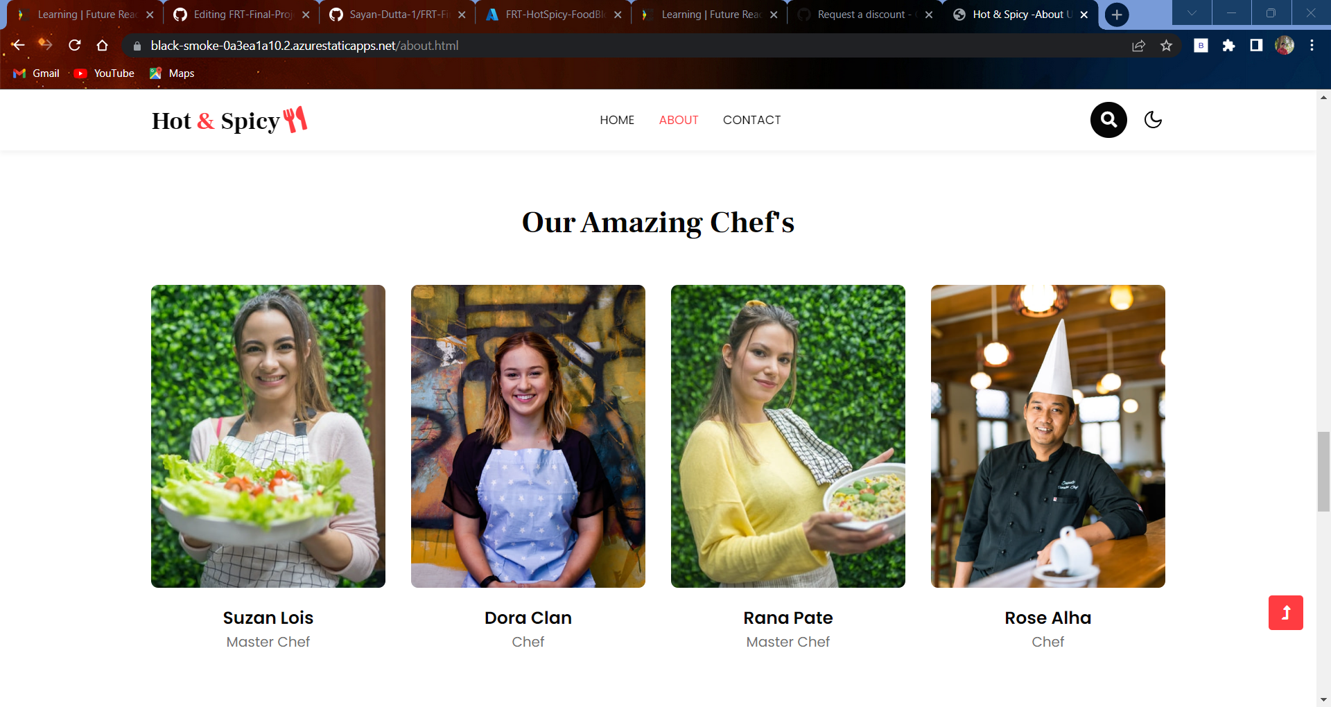 GitHub - Sayan-Dutta-1/Hot-and-Spicy: Here I have created a food blog website which aids people ...