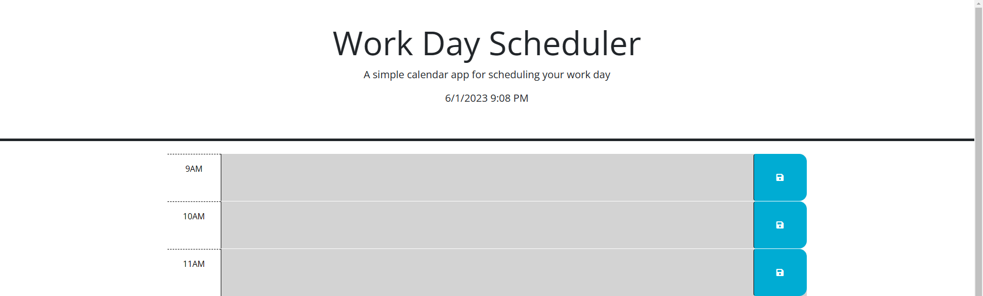 GitHub - jjsmith32199/WorkDayScheudler