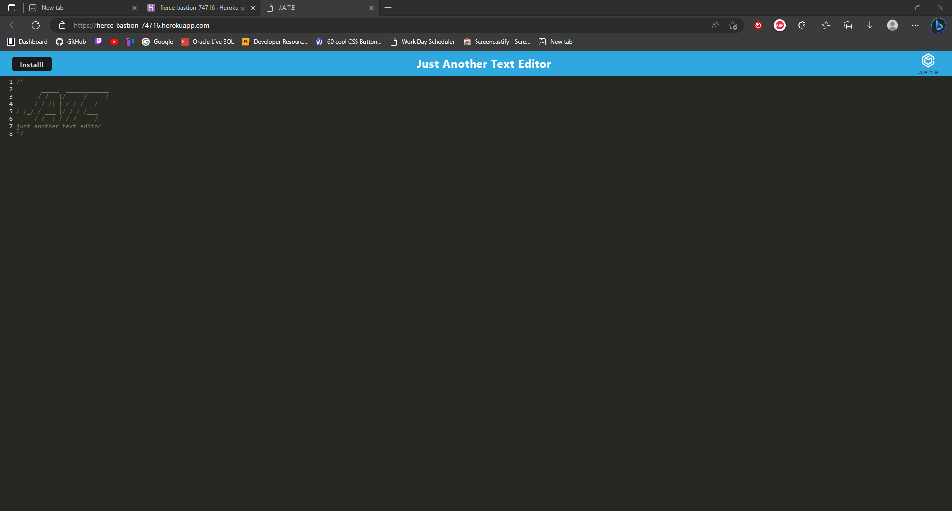 GitHub - jjsmith32199/JustAnotherTextEditor