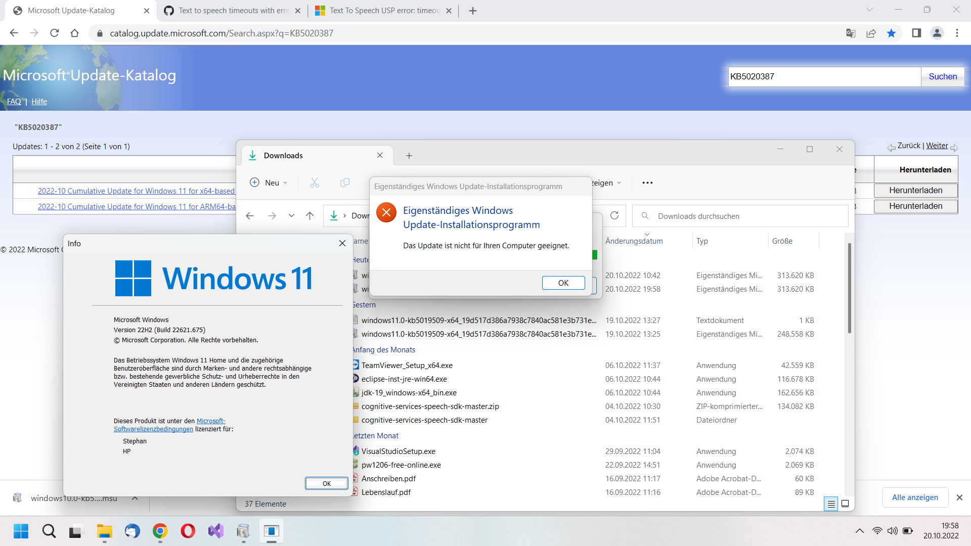 Text to speech timeouts with error: WS_OPEN_ERROR_UNDERLYING_IO_OPEN_FAILED / USP error: timeout ...