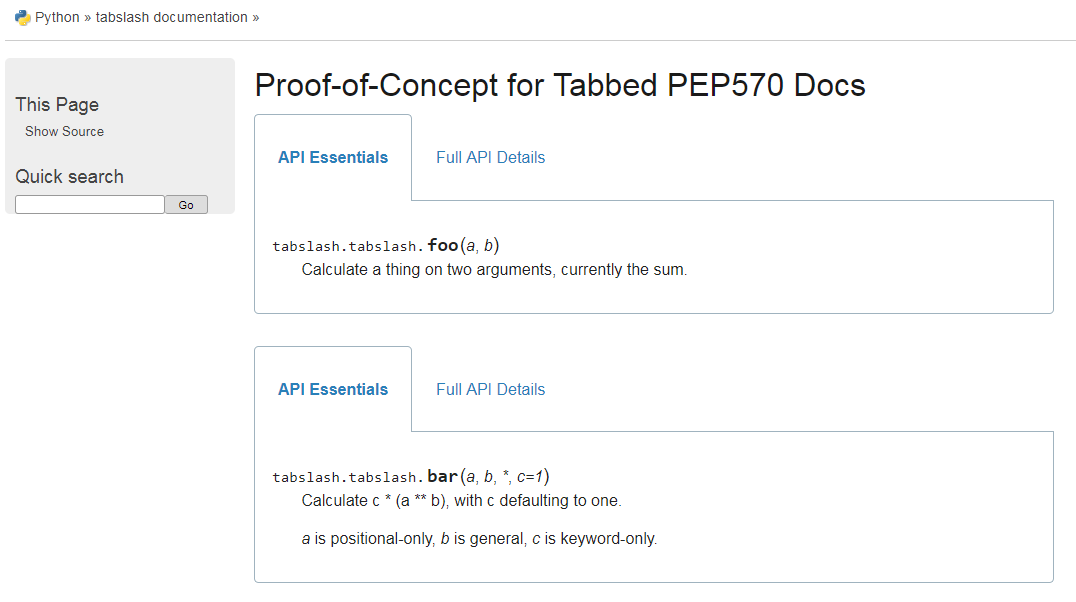 Evaluate whether standard library docs should use positional-only ...