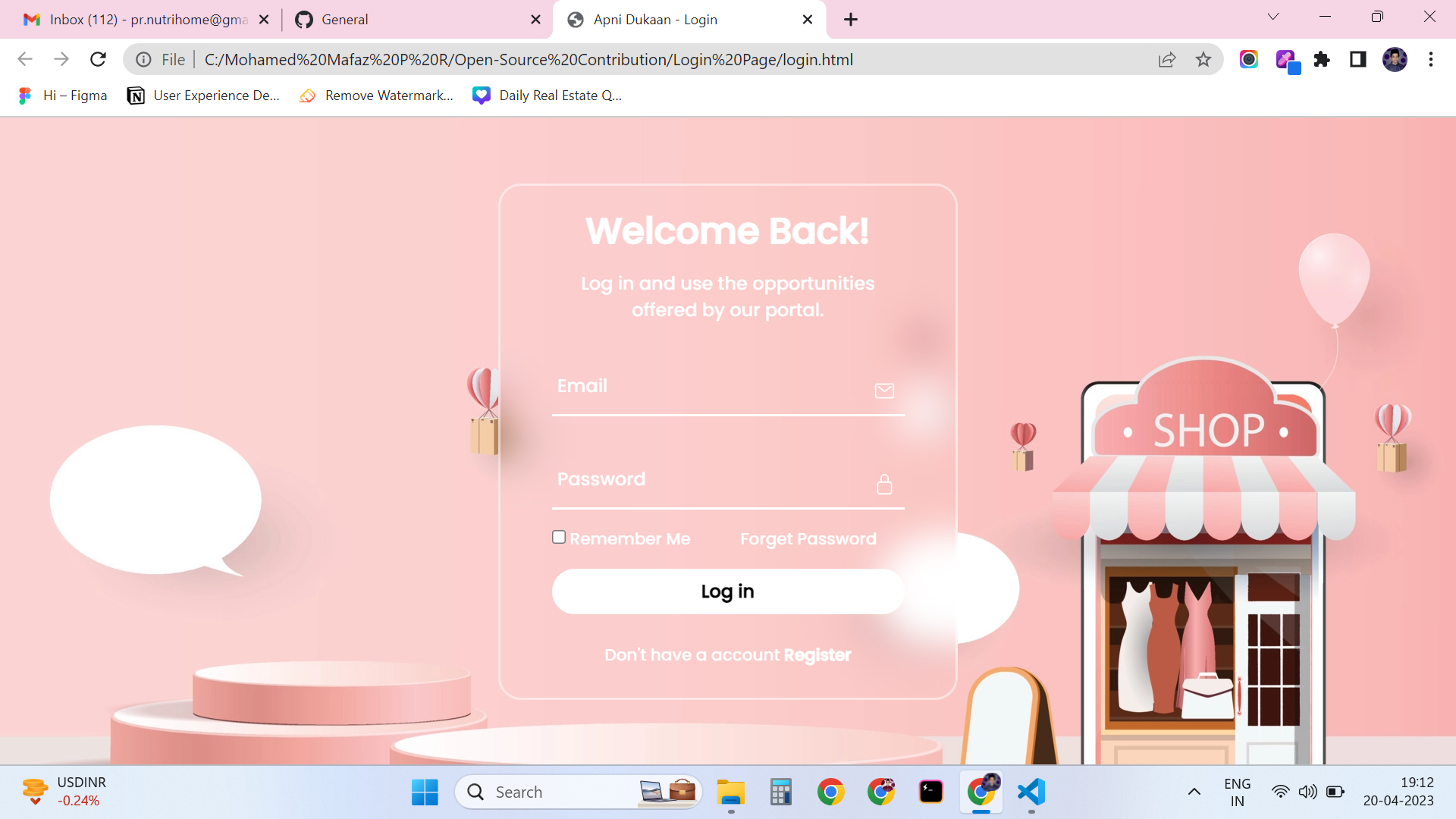 Login Page Glassmorphism Design · Issue #718 · TusharKesarwani/Front-End-Projects · GitHub