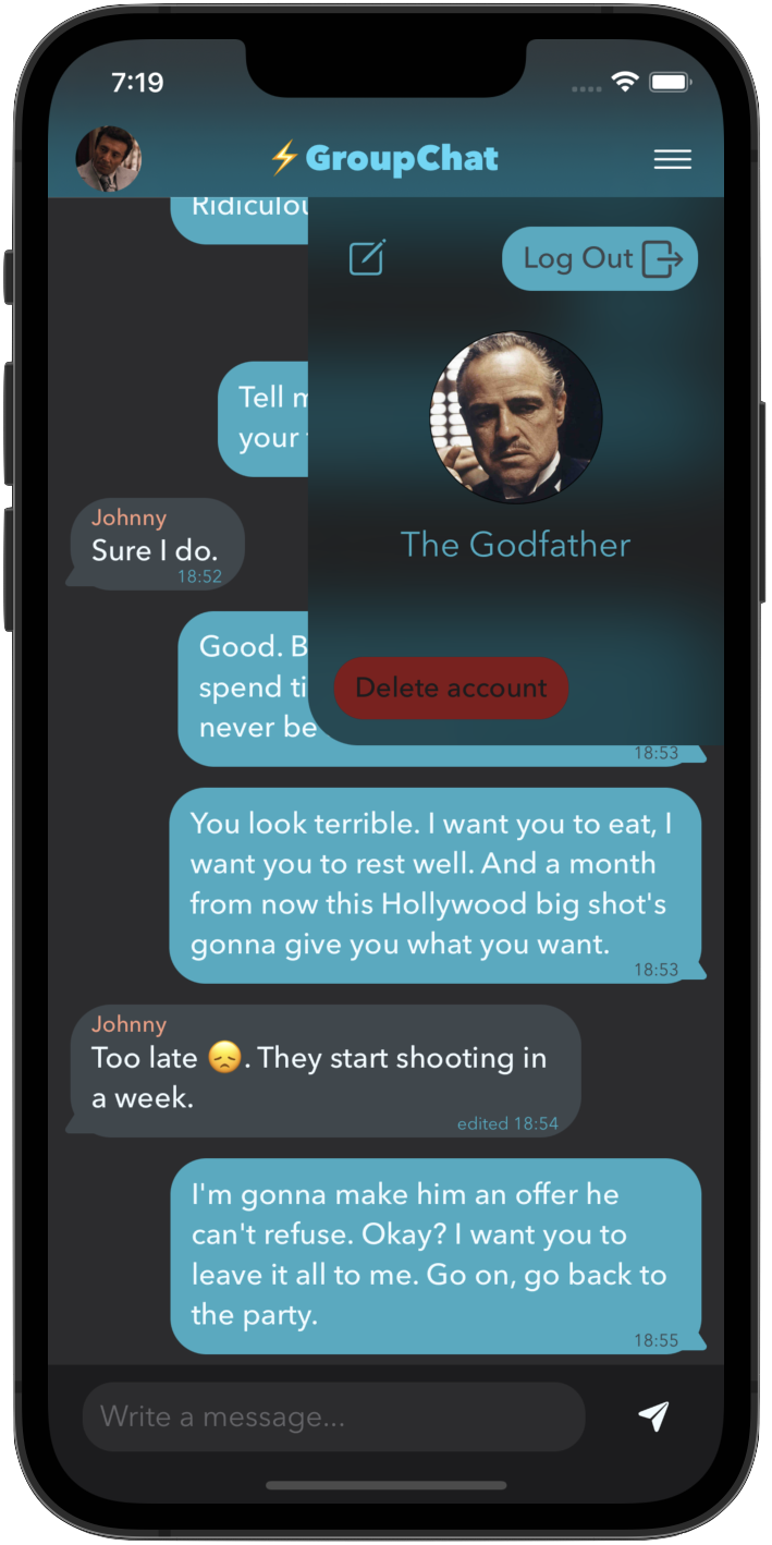 GitHub - blackswift1992/Group-Chat: Group Chat is a presentation model where people can chat ...