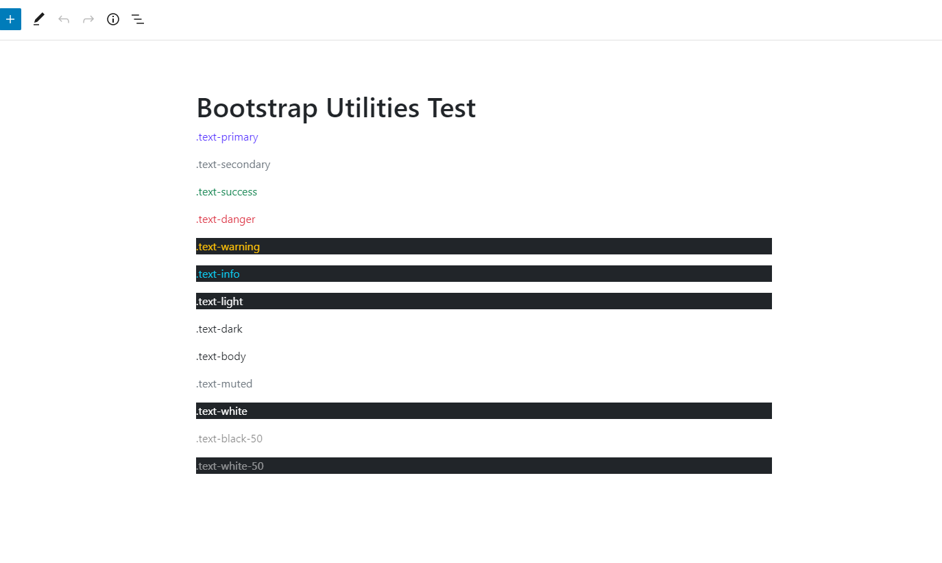 Feature Request: import 'bootstrap-utilities' into the gutenberg stylesheet · Issue #1575 ...