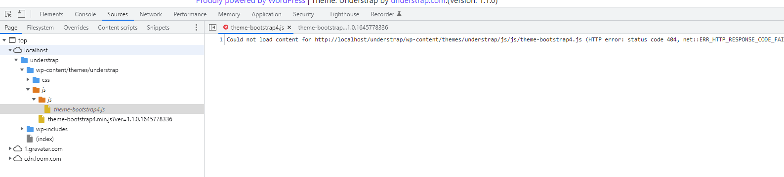 theme.js is inside an additional js folder on Source tab - Chrome Inspector · Issue #1641 ...