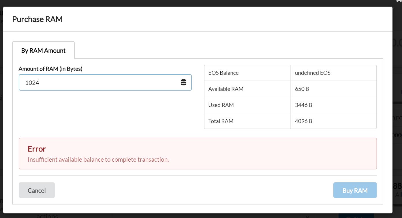UX Network Account Zero-Available Quandry: Cannot buy RAM, Cannot Unstake NET/CPU · Issue #975 ...