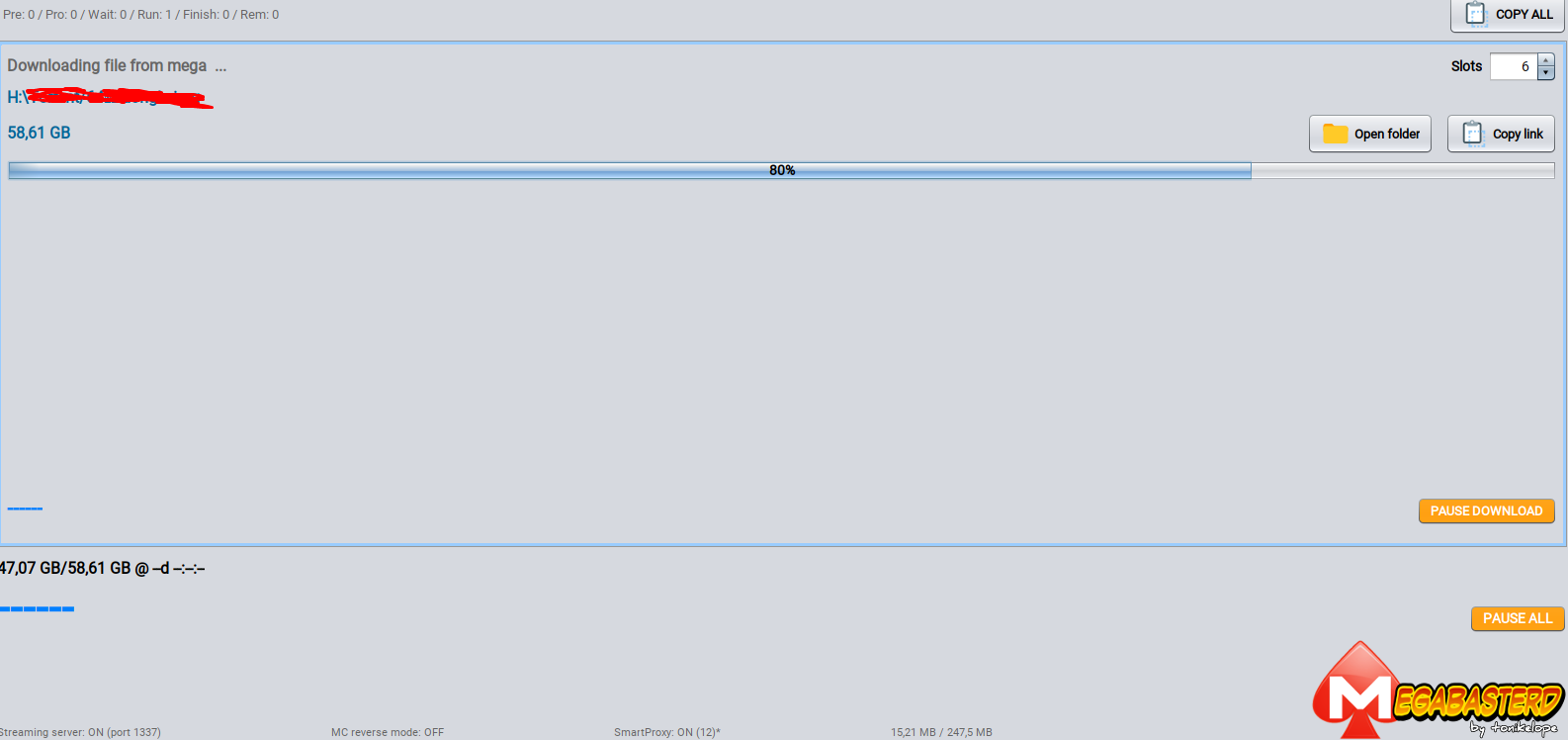 my download is stuck in 80% for 3 days · Issue #460 · tonikelope/megabasterd · GitHub
