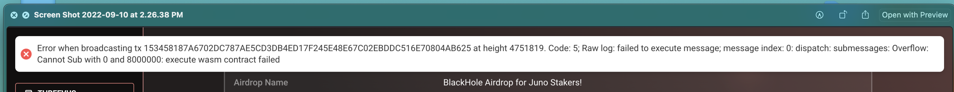 BKHL Airdrop not working · Issue #257 · CosmosContracts/juno-tools · GitHub