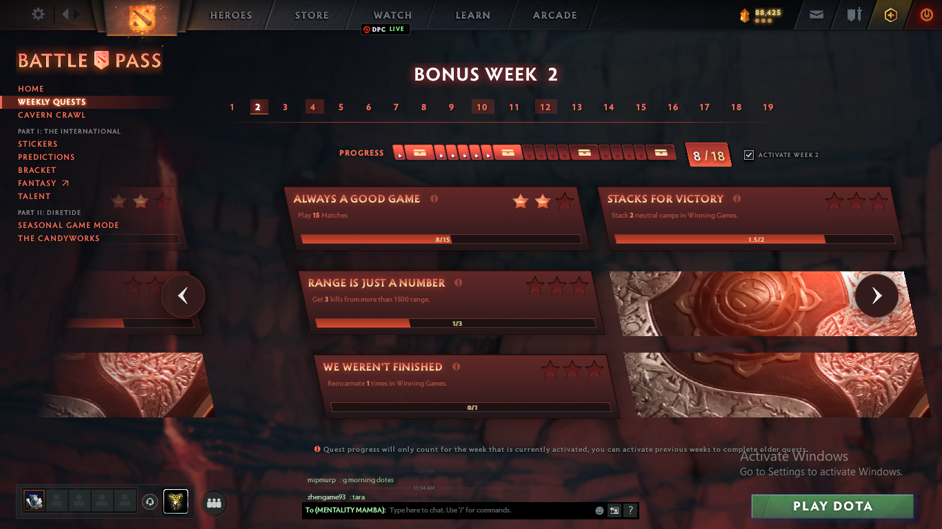 Bonus Week Battle Chest · Issue #3015 · ValveSoftware/Dota2-Gameplay · GitHub