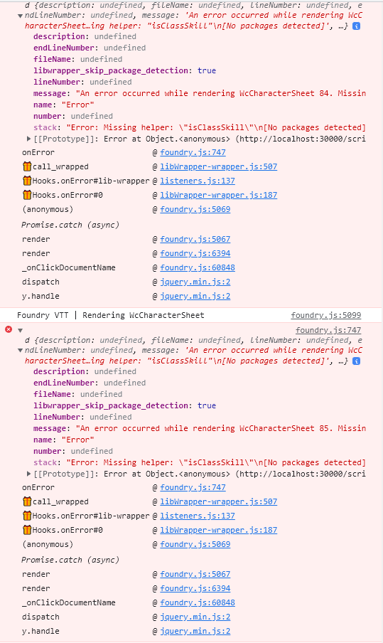 Unable to open character sheet · Issue #43 · ArthegaAsdweri/foundryvtt-warcraft5e · GitHub