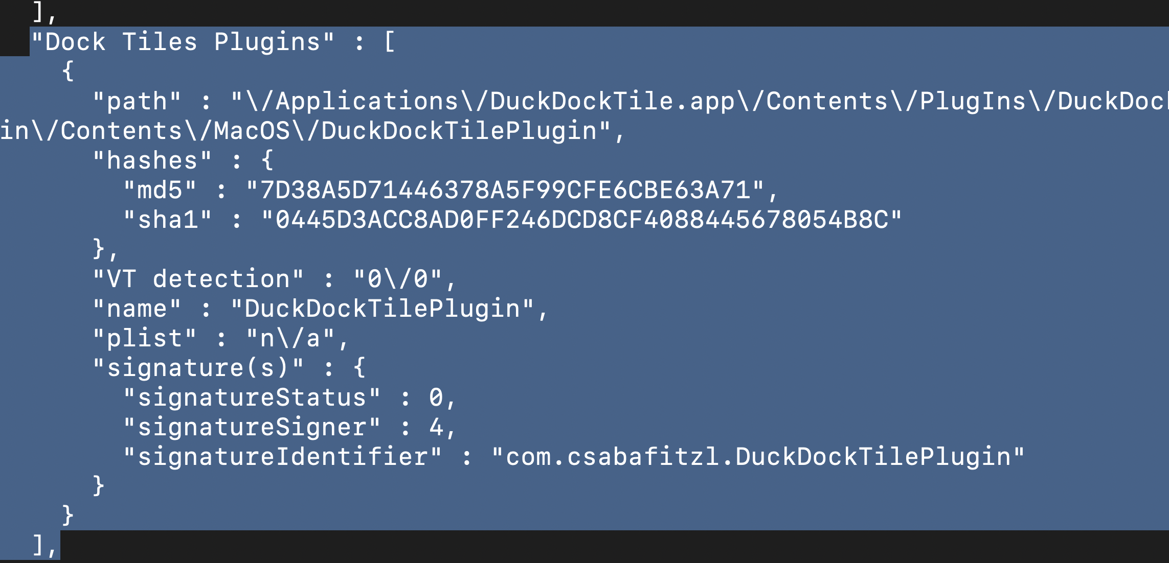Dock Tile Plugins category is missing in CLI output · Issue #25 · objective-see/KnockKnock · GitHub