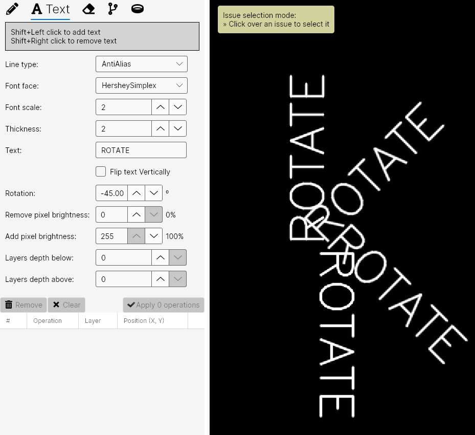 [FEATURE REQUEST] Add text orientation controll to pixel editor · Issue #206 · sn4k3/UVtools ...