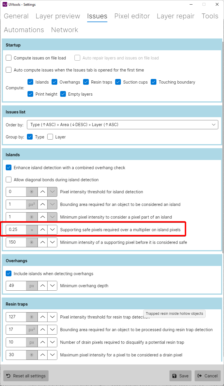 [BUG] Incorrectly identified island (bottom of miniature base, parallel to print surface ...