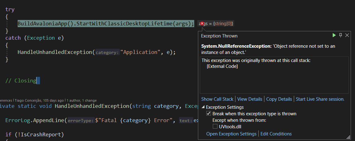 NumericUpDown when blank = System.NullReferenceException: 'Object ...