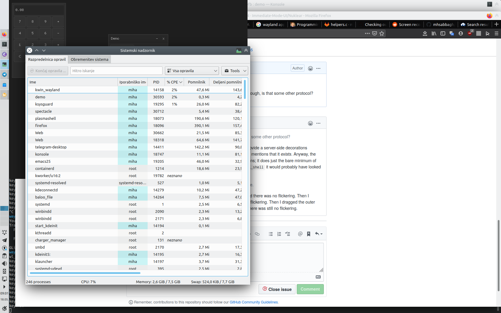 wayland demo segfaults · Issue #134 · Immediate-Mode-UI/Nuklear · GitHub