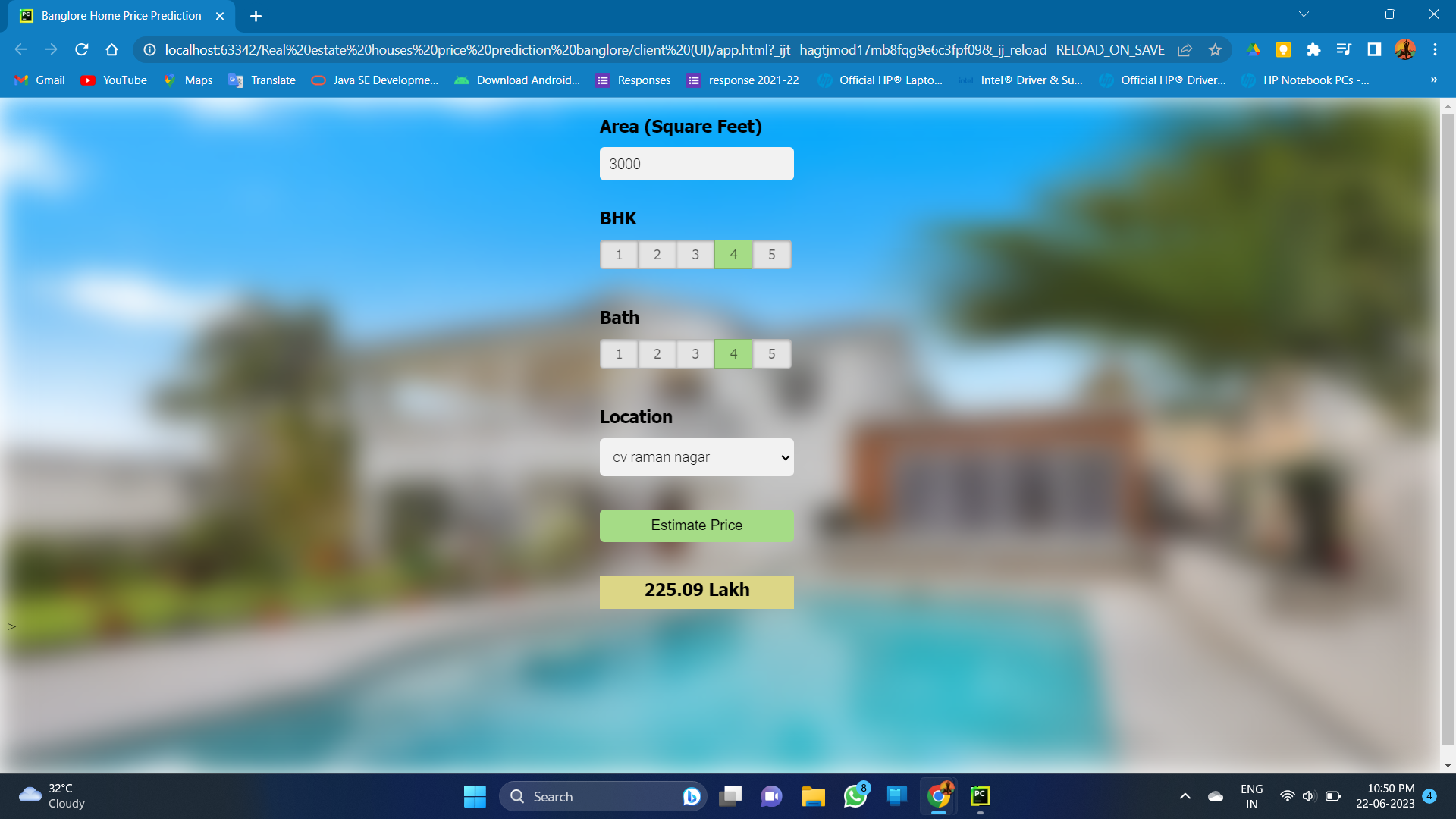 GitHub - Aniket-More-19/Real-estate-houses-price-prediction-banglore-with-Machine-Learning