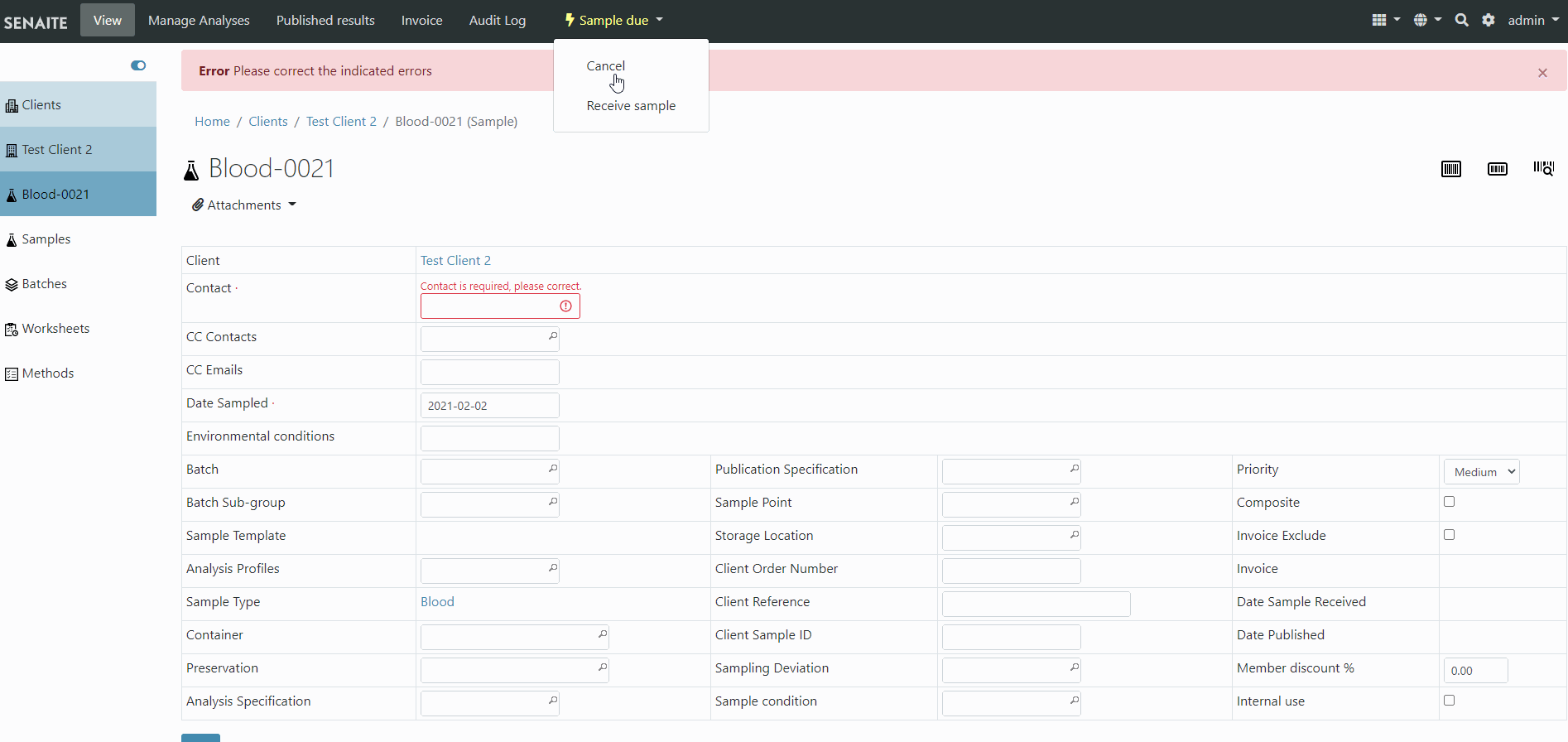 AnalysisRequest: Error in Publishing, if no contact is set · Issue #1765 · senaite/senaite.core ...