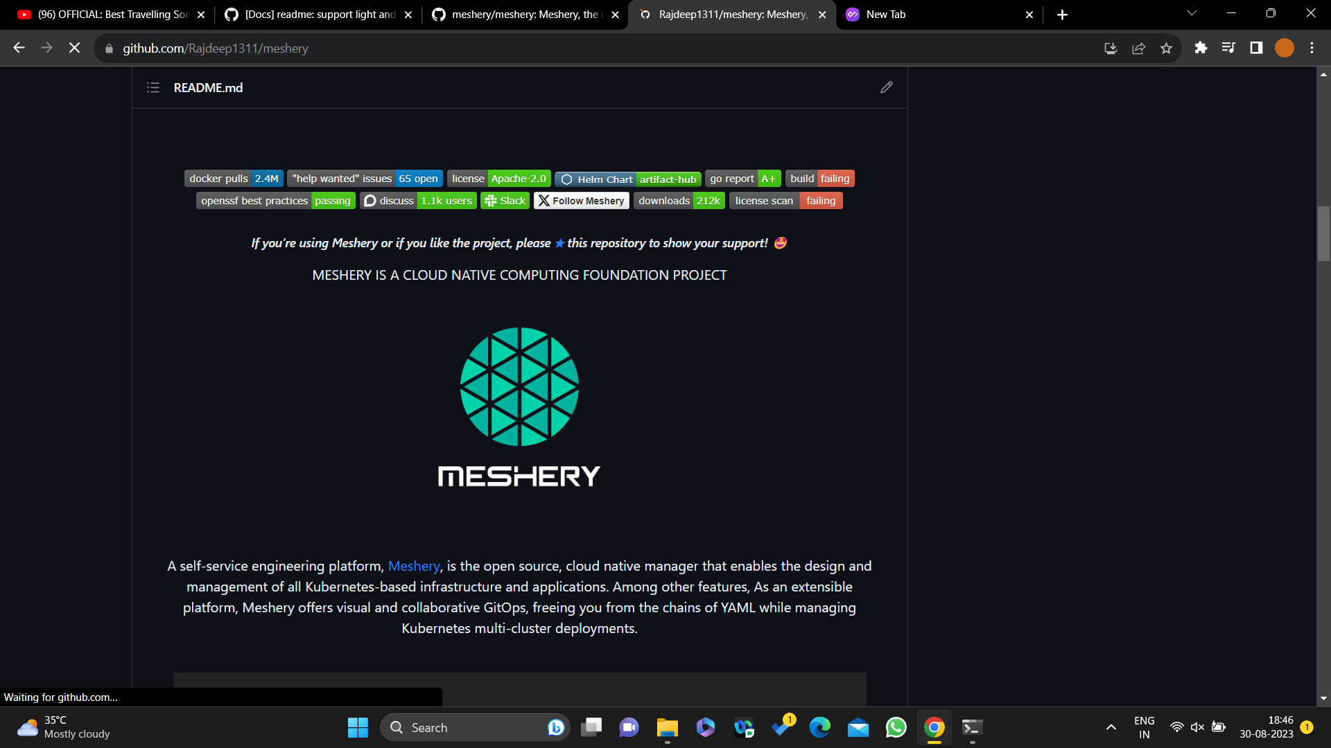 [Docs] readme: support light and dark mode image versions of Meshery logo · Issue #511 · meshery ...