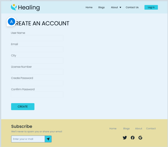 Therapist create account page · Issue #91 · TherapyProject/iTherapy · GitHub