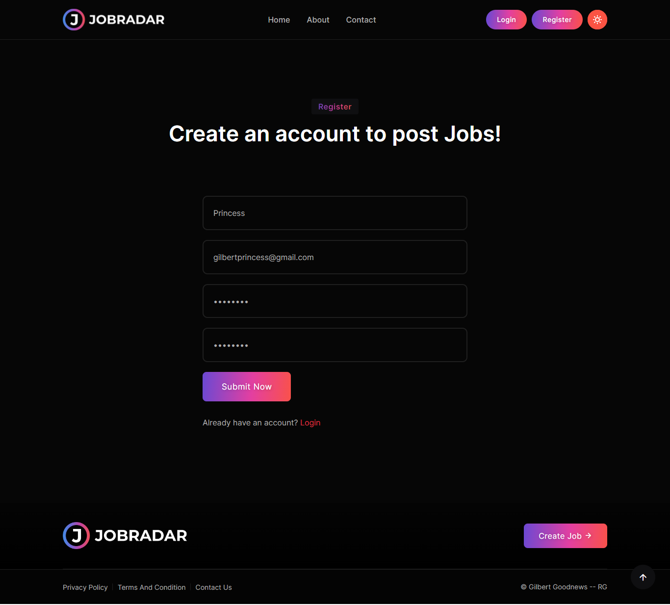 GitHub - gilbertozioma/Job-Radar: I developed and seamlessly integrated ...