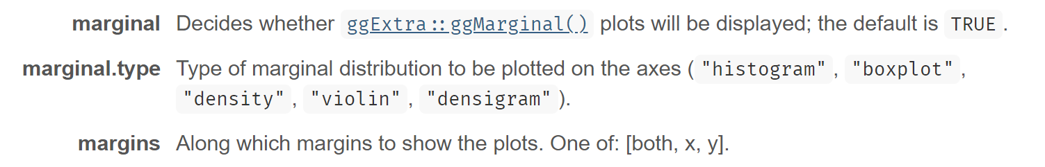 ggscatterstats margin = true fails to generate the plot · Issue #490 · IndrajeetPatil ...
