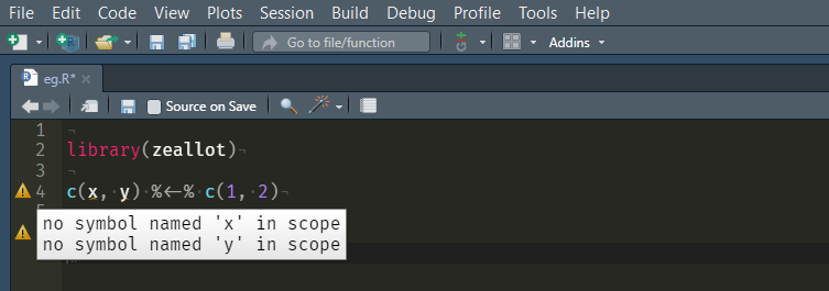 warnings with multiple assignment operator · Issue #6211 · rstudio/rstudio · GitHub