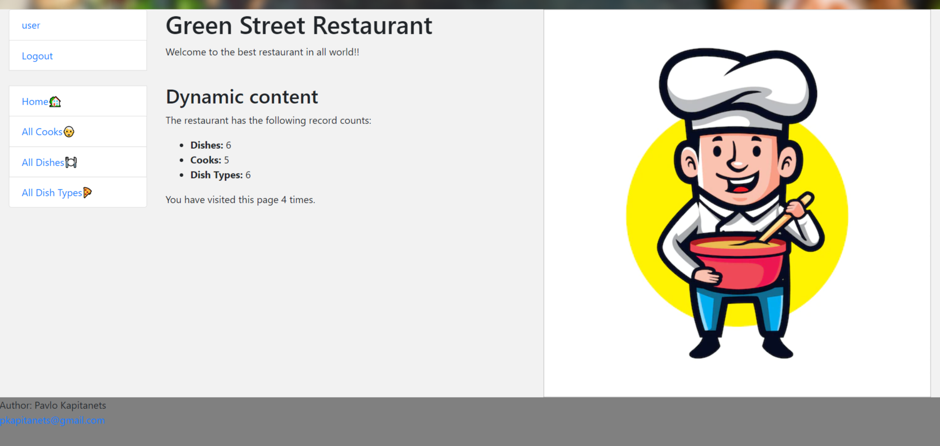 GitHub - pavlo-kapitanets/restaurant-kitchen-service: Project for managing local restaurant's ...