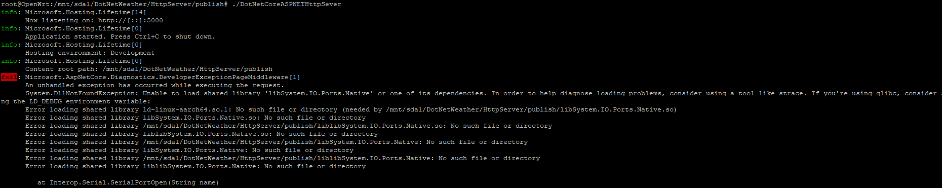 System.IO.Ports.SerialPort not working on Linux arm64 · Issue #74332 · dotnet/runtime · GitHub