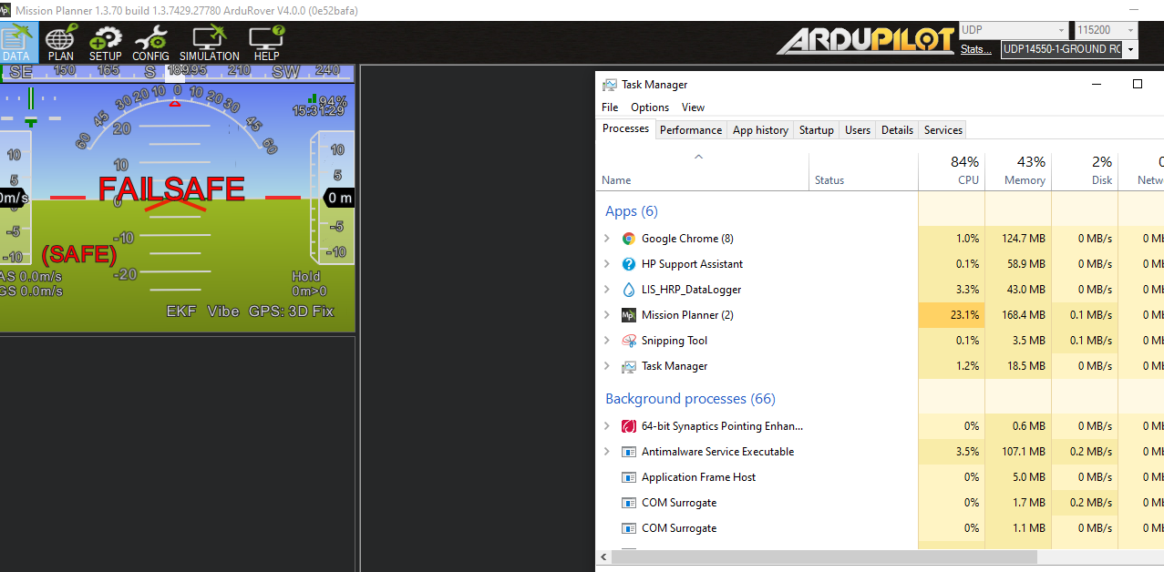 HUD consumes 100% CPU · Issue #2362 · ArduPilot/MissionPlanner · GitHub