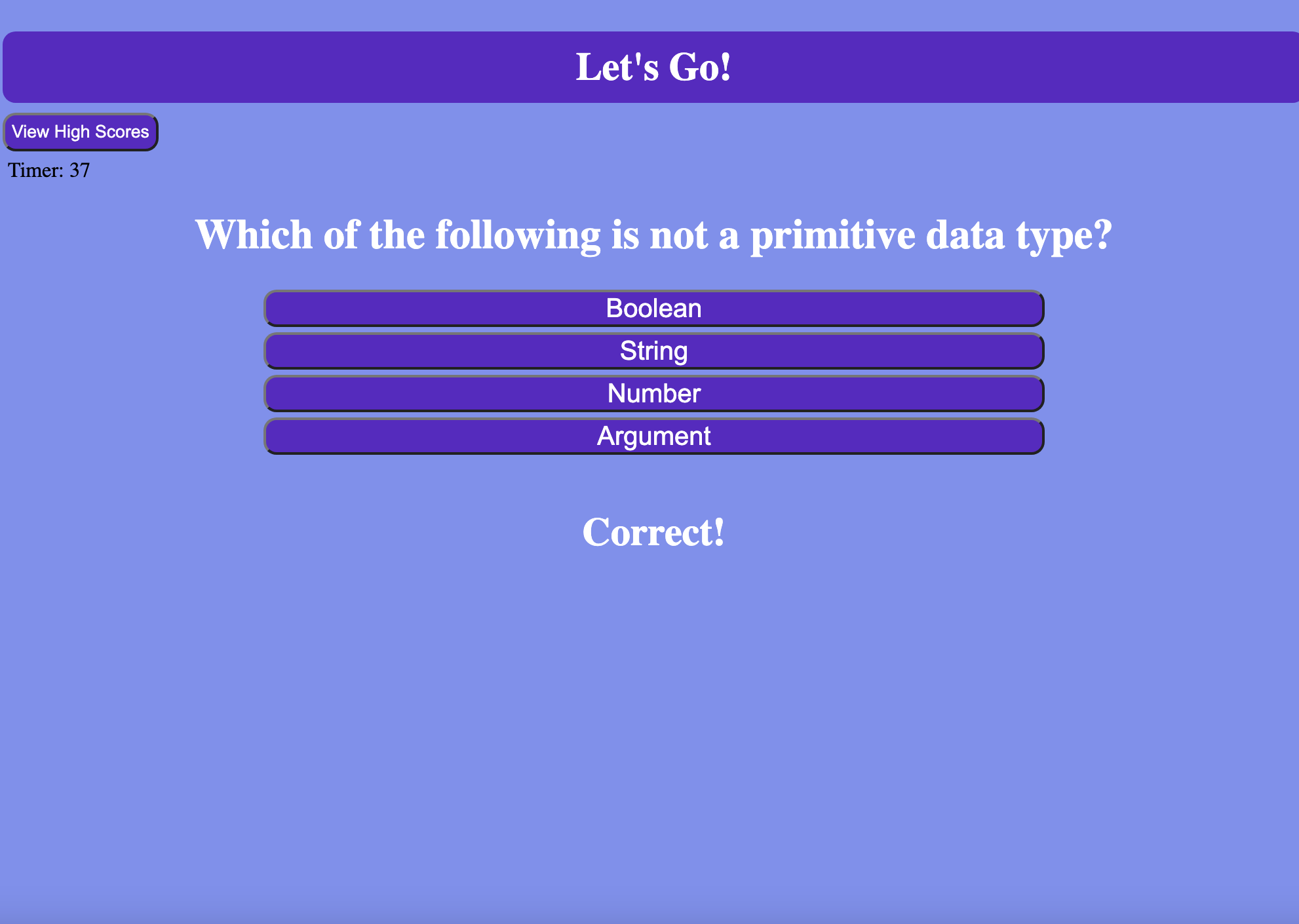 Github The Schwizjavascript Skill Testing Game