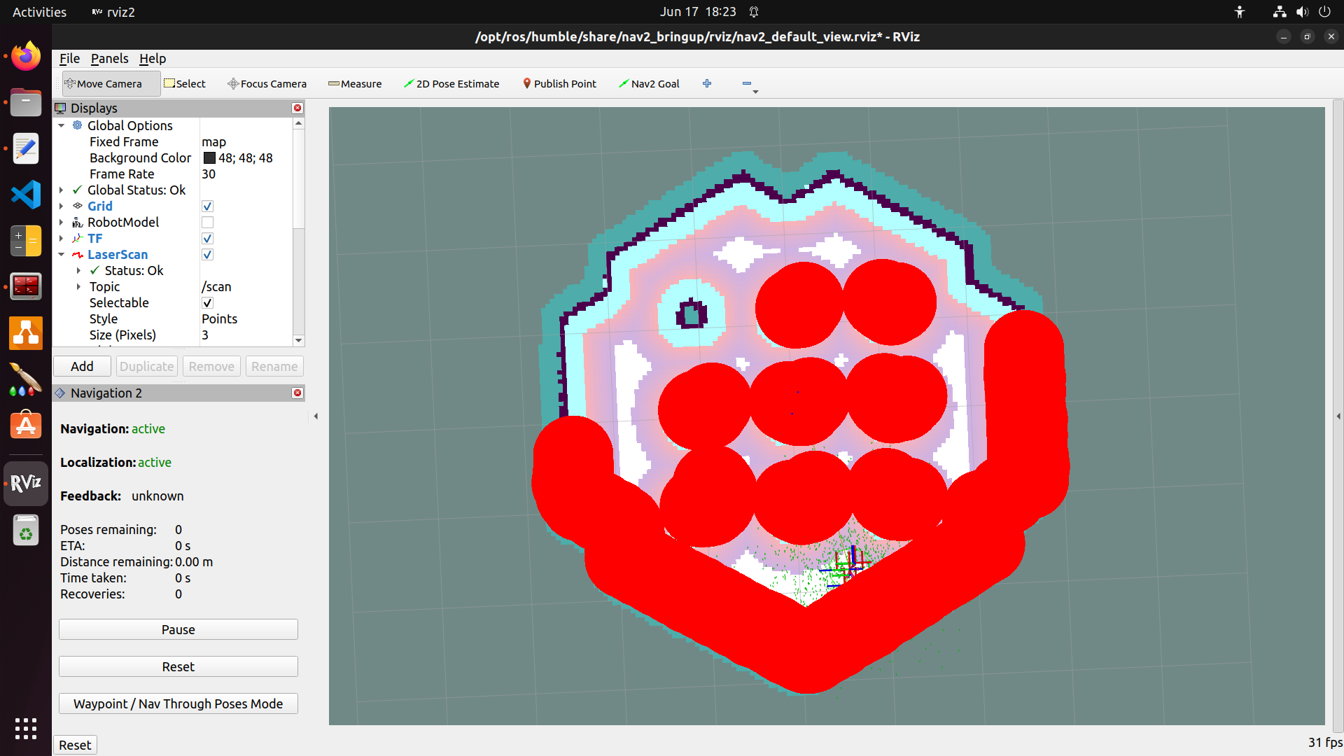 RViz and laserscan points are behaving weirdly · Issue #3023 · ros-navigation/navigation2 · GitHub