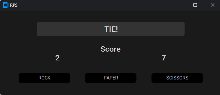 GitHub - Pat-rickJames/RPS-CustomTkinter: A rock, paper, scissors game that has a GUI using ...