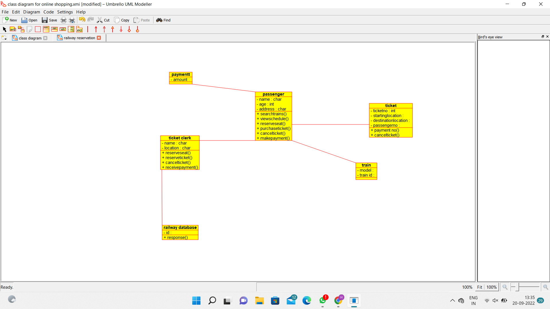 class diagram for online railway system - Prashanth2116/software ...