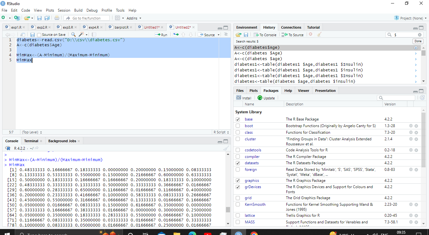 Experiment 7(Mean Normalization,Min normalization,Max Normalization,MinMax Normlization) · Issue ...
