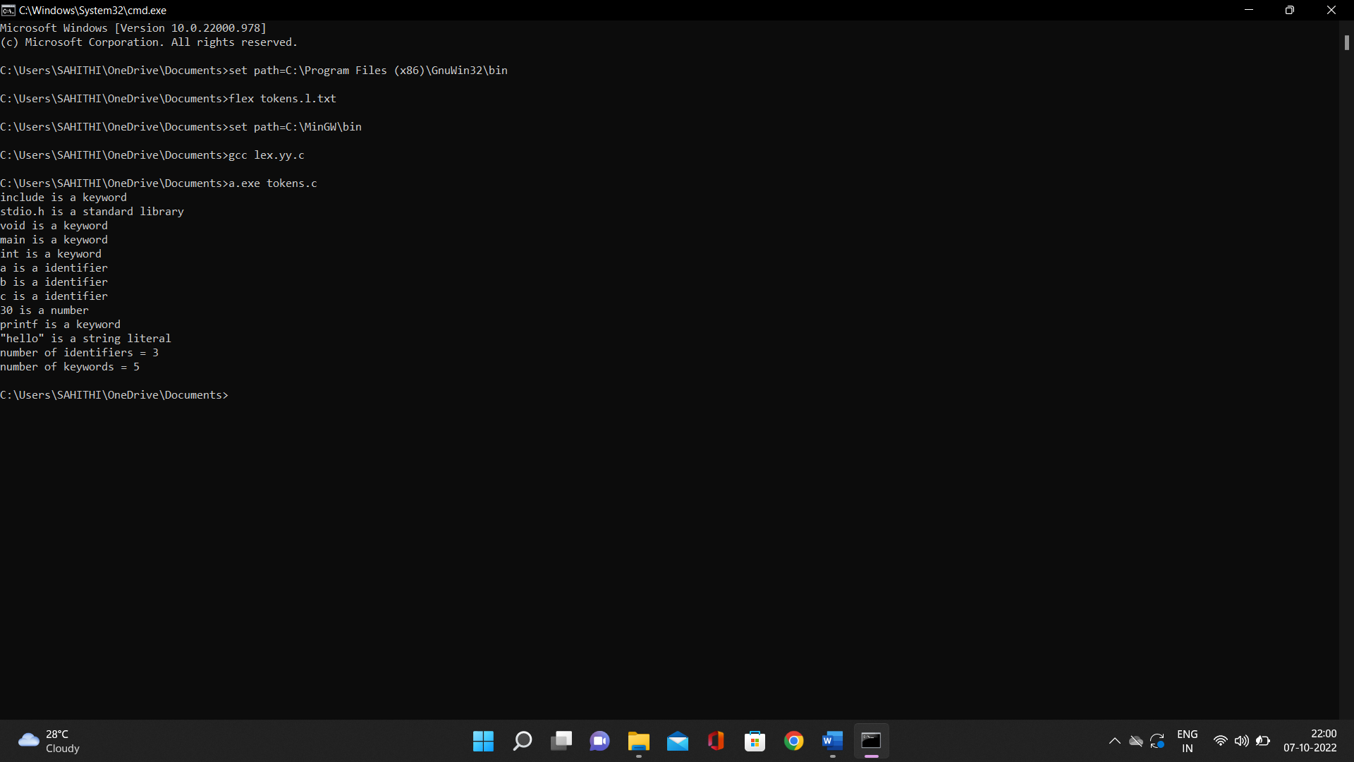 GitHub - Nithintej55/Compiler-design