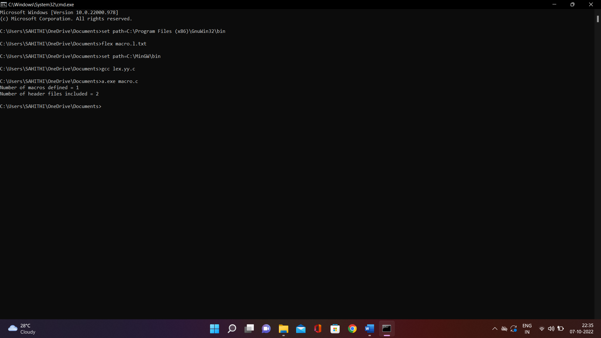 GitHub - Nithintej55/Compiler-design