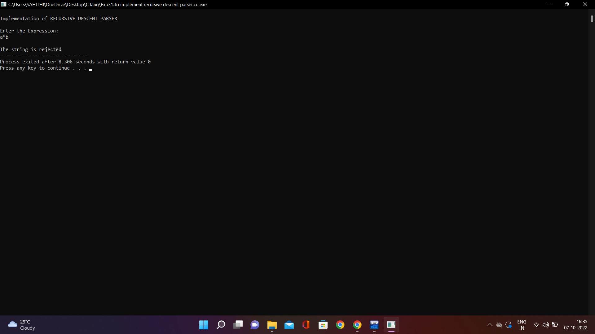 GitHub - Nithintej55/Compiler-design