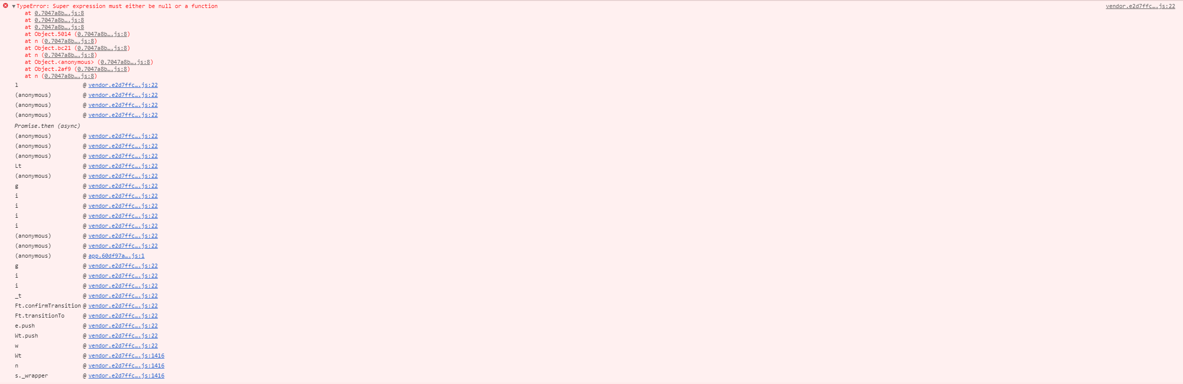 Typeerror Super Expression Must Either Be Null Or A Function When Built With Webpack On 