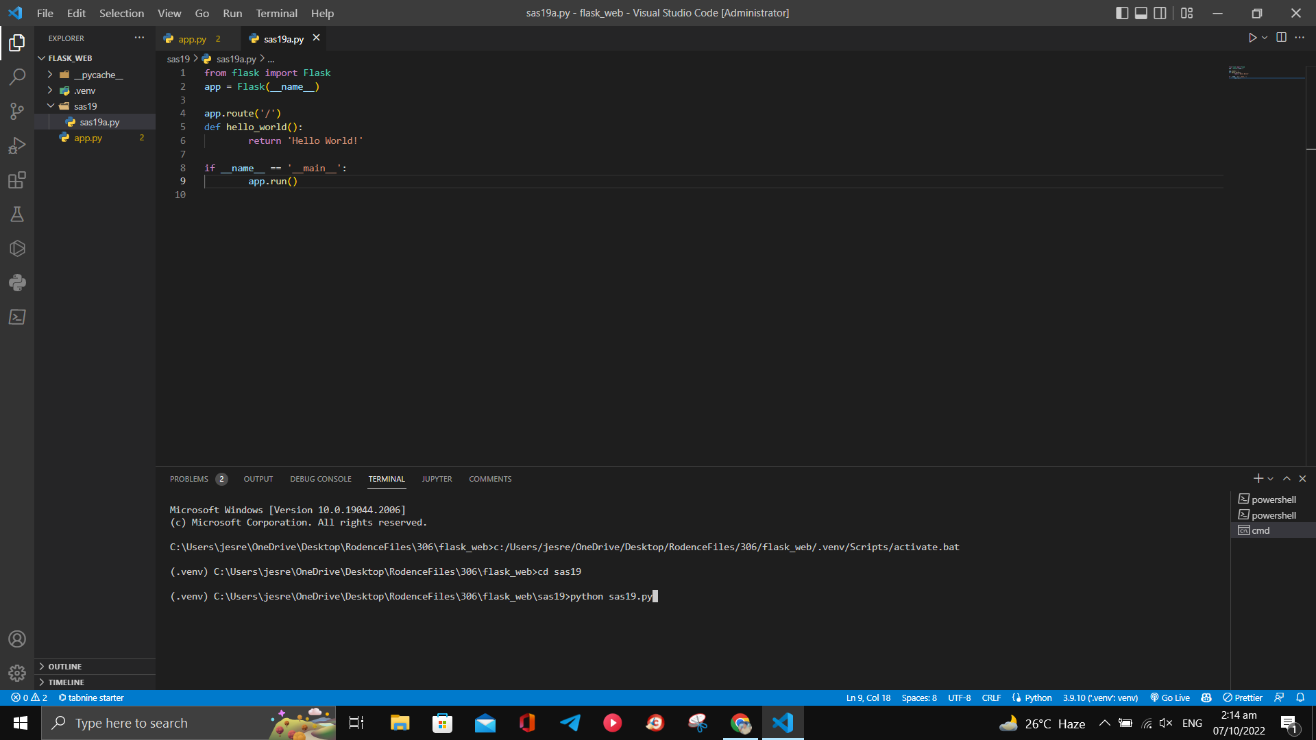 GitHub - rodence/python-ITE-306-SAS-19-1-flask: SAS 19 Coding Time 1