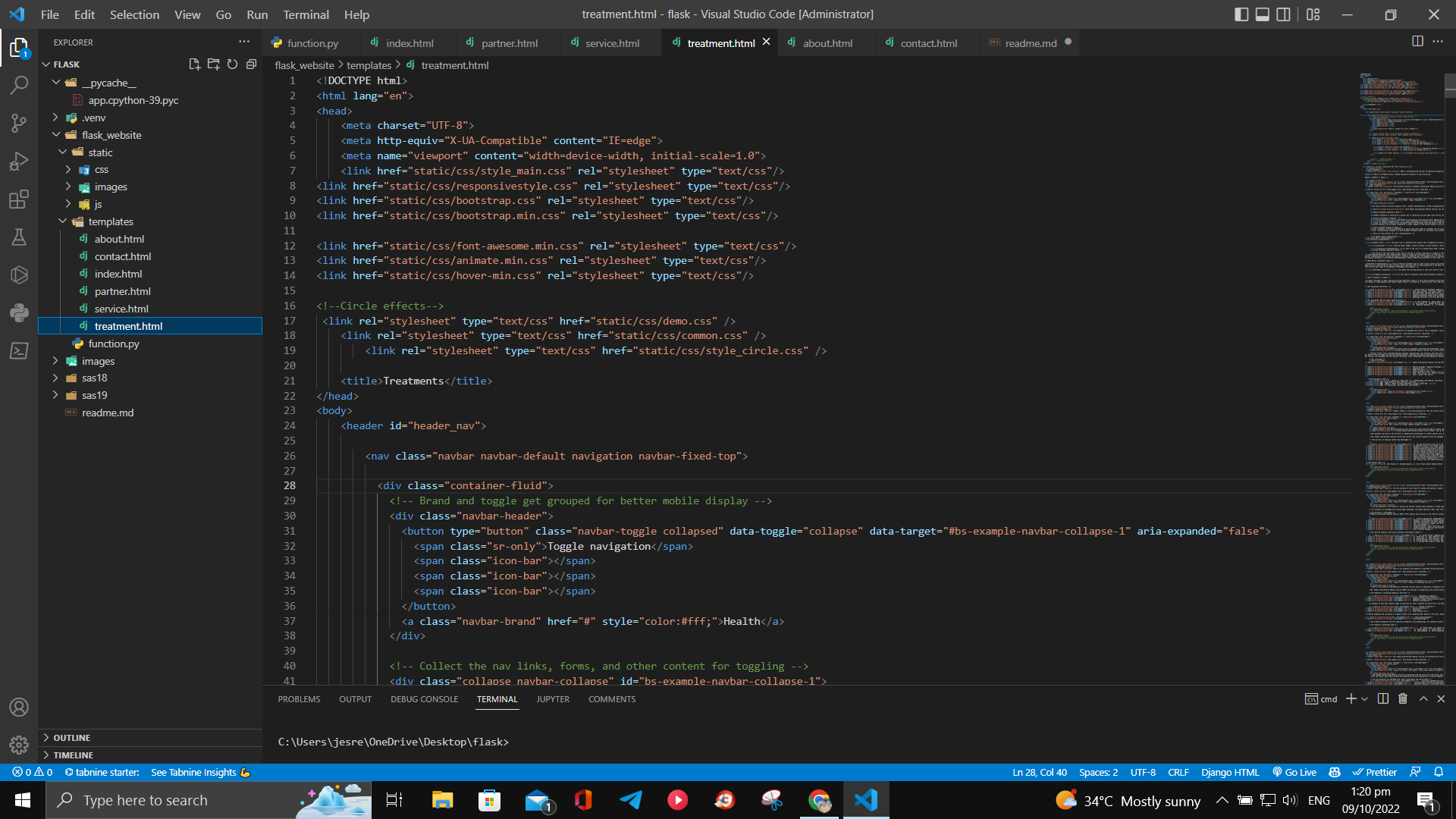 GitHub - rodence/python-ITE-306-flask-Hospital-Website: Creating a Hospital Website using Flask ...