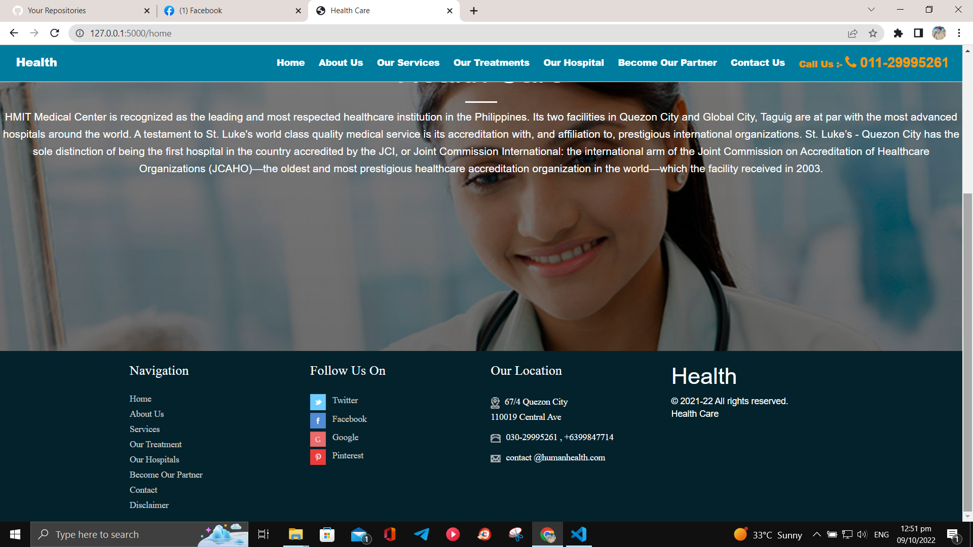 GitHub - rodence/python-ITE-306-flask-Hospital-Website: Creating a Hospital Website using Flask ...