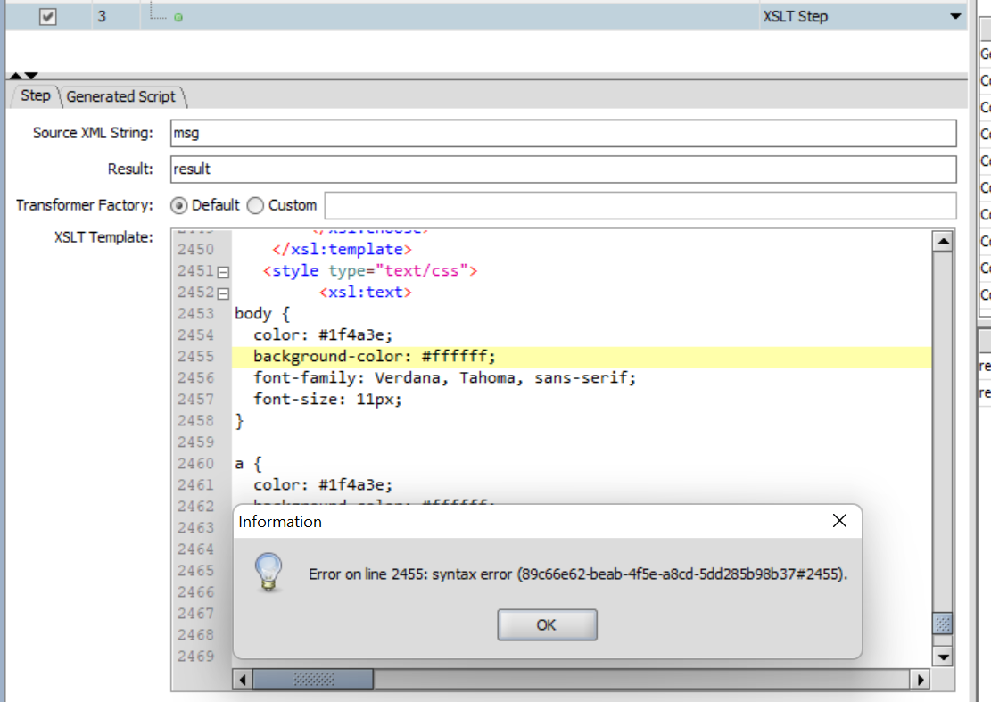 XSLT error · nextgenhealthcare connect · Discussion #5459 · GitHub