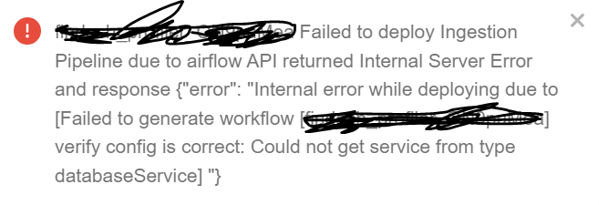 Getting Error While Deploying Any Database Service · Issue 7383 · Open Metadataopenmetadata 
