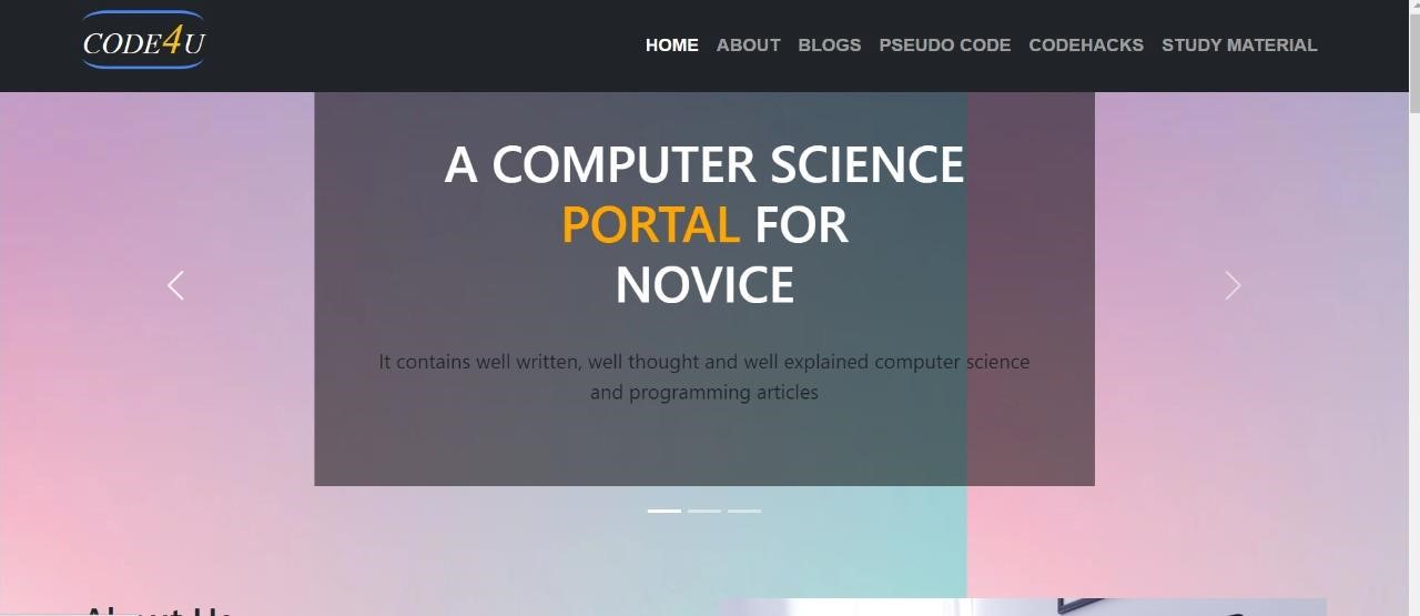 GitHub - RasikaRpatil/code4u_client