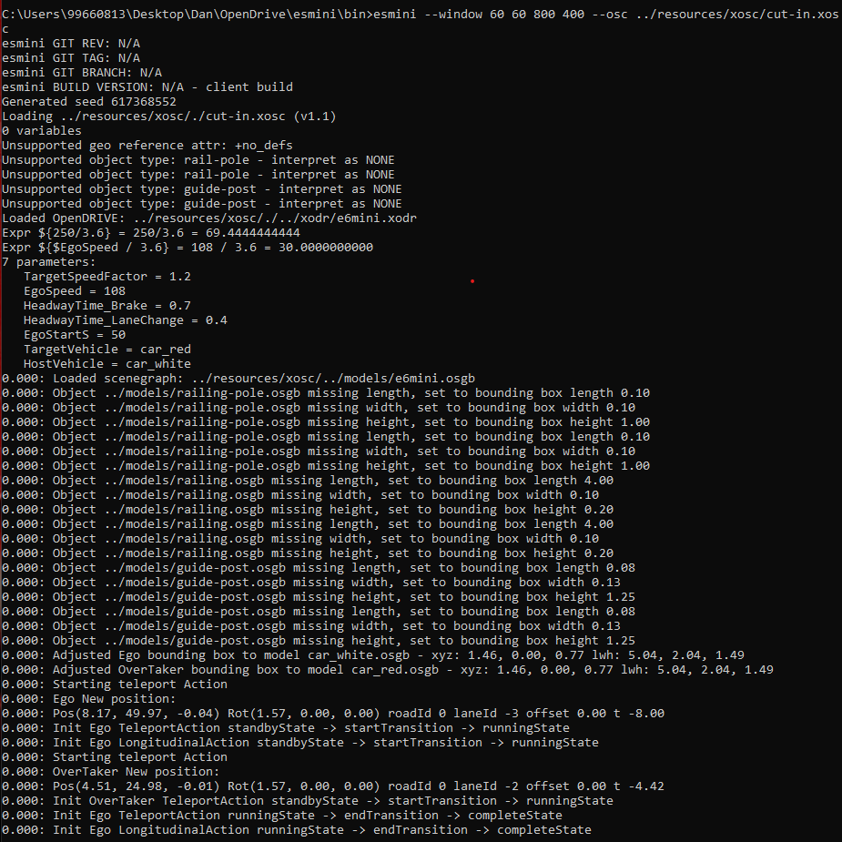 problem with running predefined scenarios · Issue #402 · esmini/esmini · GitHub