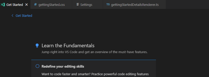 Address "Get Started" naming confusion · Issue #166885 · microsoft/vscode · GitHub